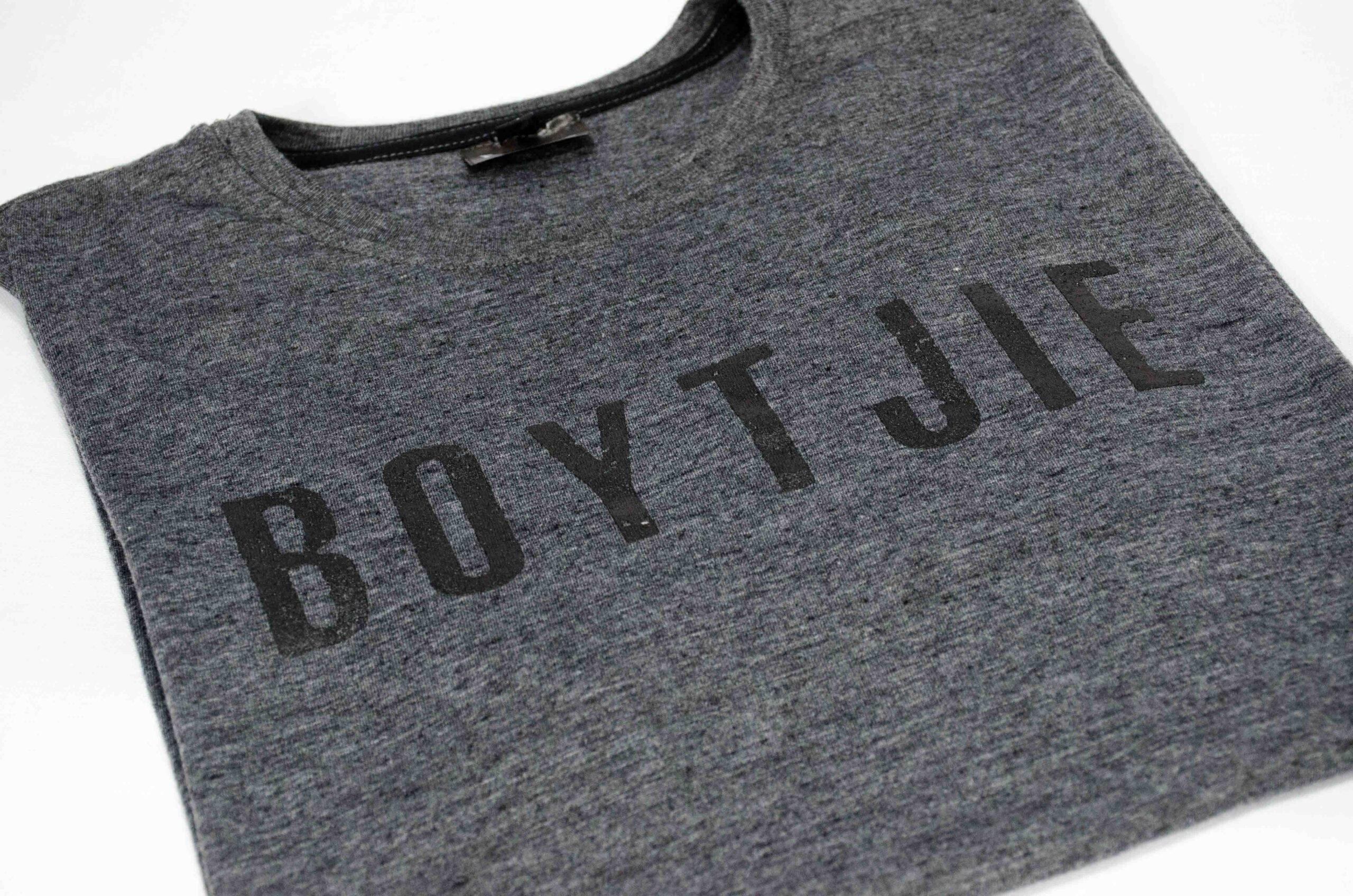 The Beckham Tee - Charcoal Melange • The Boytjie Brand